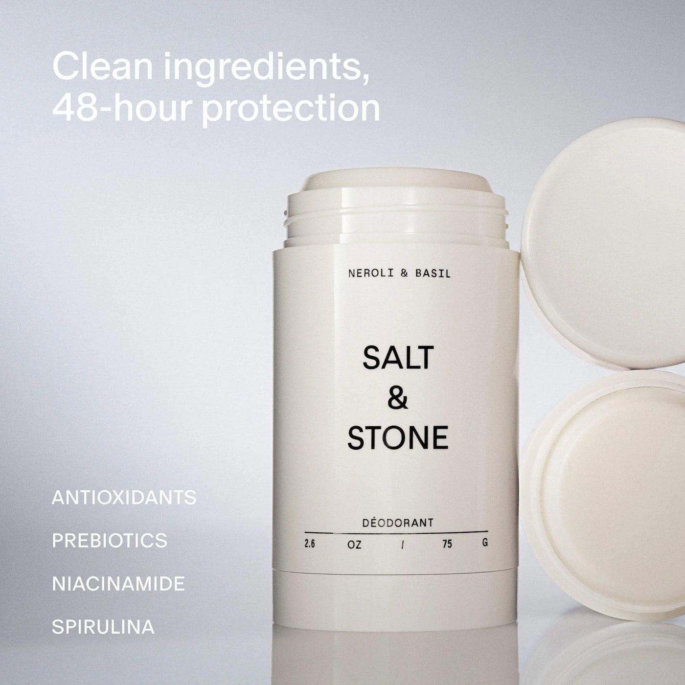 Salt & Stone - Neroli & Basil Extra-Strength Aluminum-Free Deodorant ...