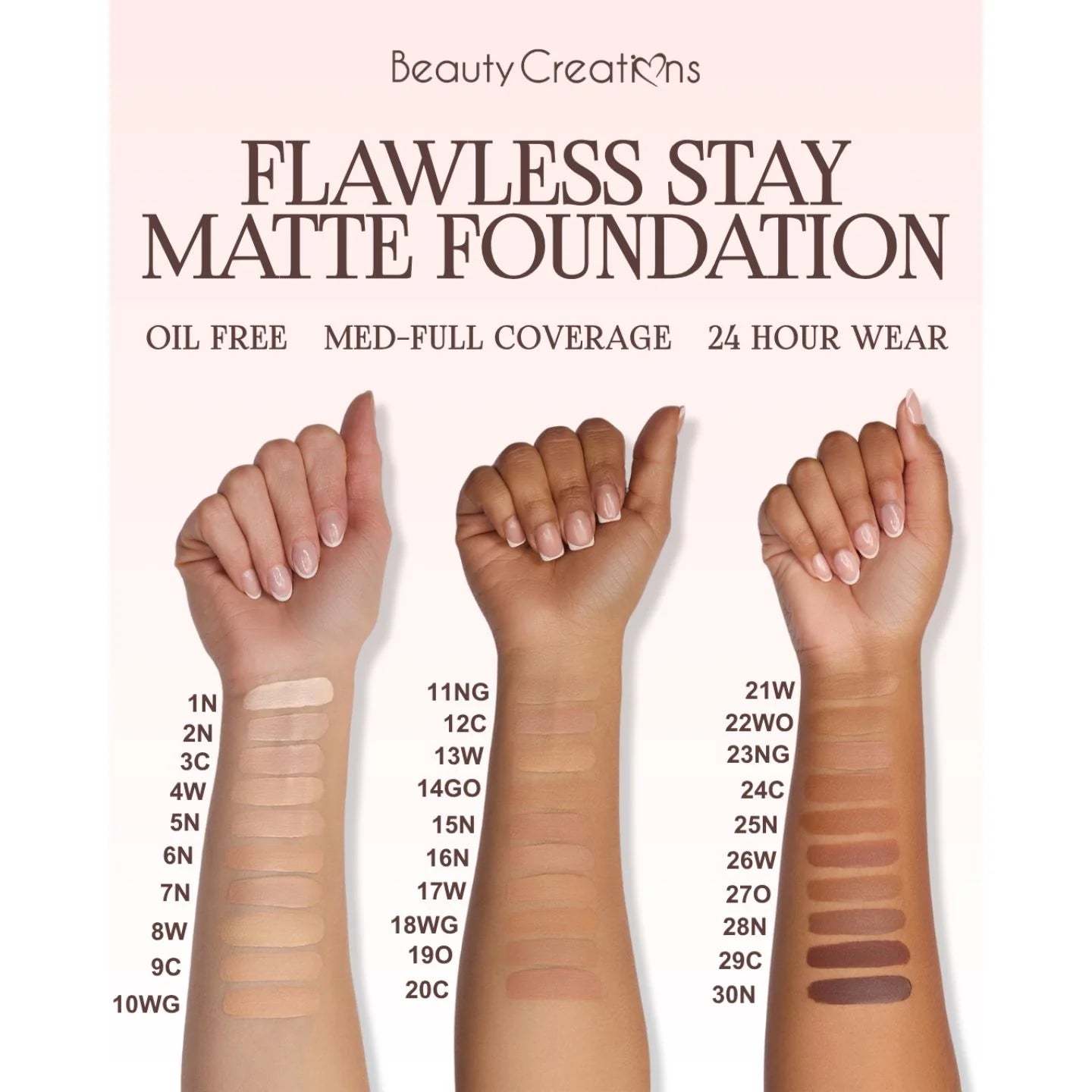 Beauty Creations - Base Flawless Stay Matte Foundation – Issey-K Makeup