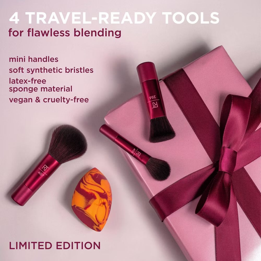 Real Techniques - Mini Make Up Brush And Sponge Gift Set – Issey-K Makeup