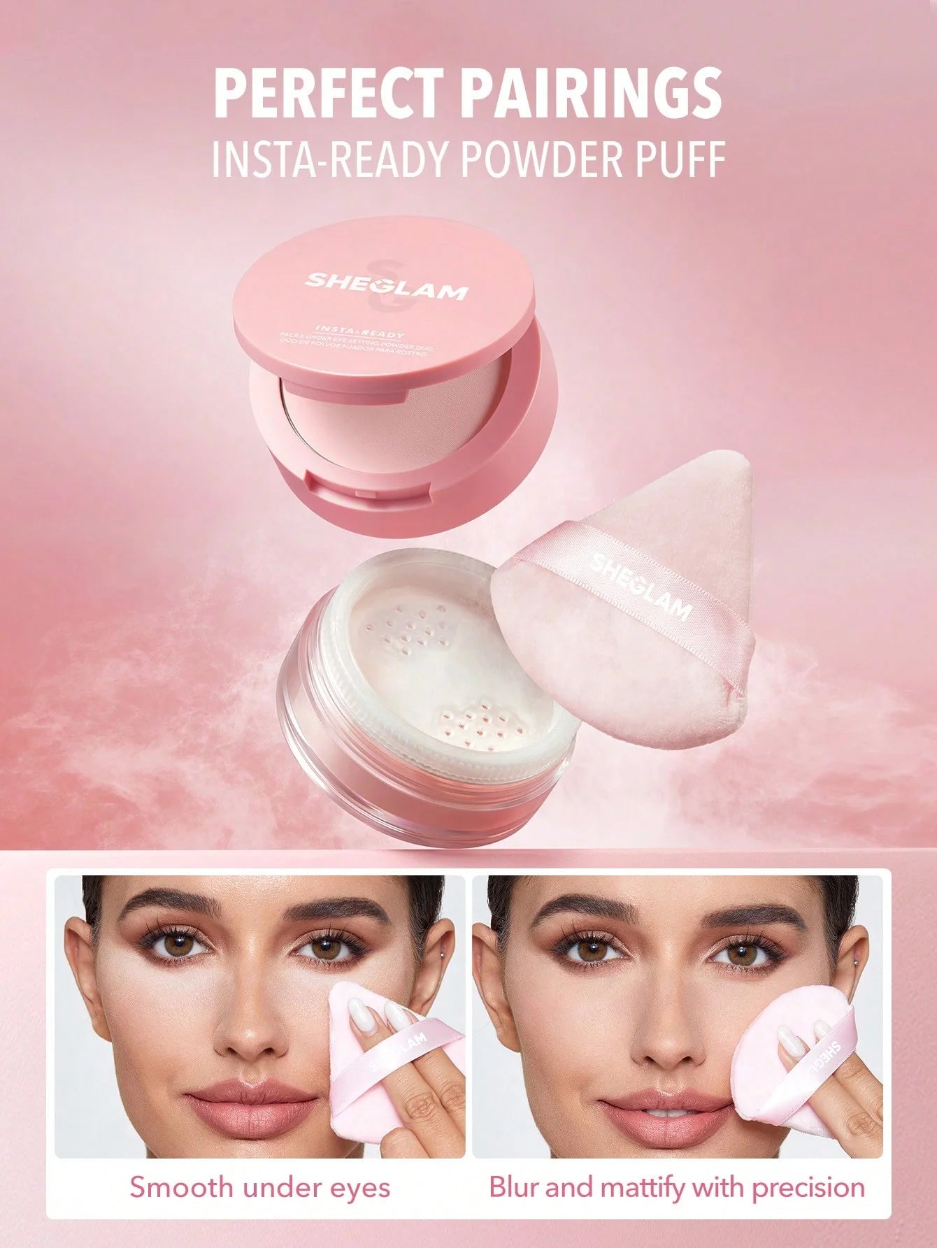 Borlas Insta-Ready Powder Puff - Sheglam – Issey-K Makeup