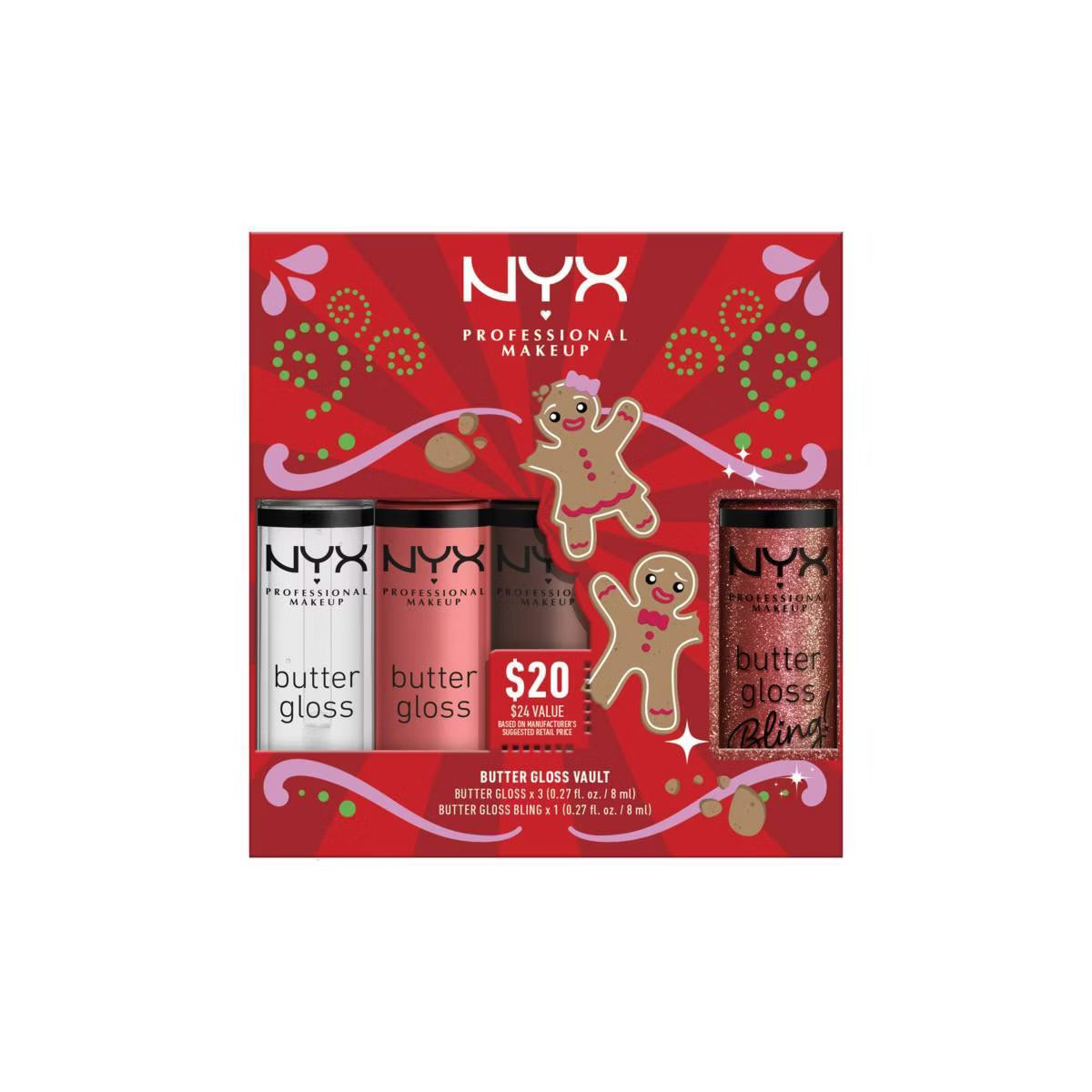 NYX Professional - Makeup Butter Lip Gloss Vault Holiday Gift Set - 4p – Issey-K Makeup